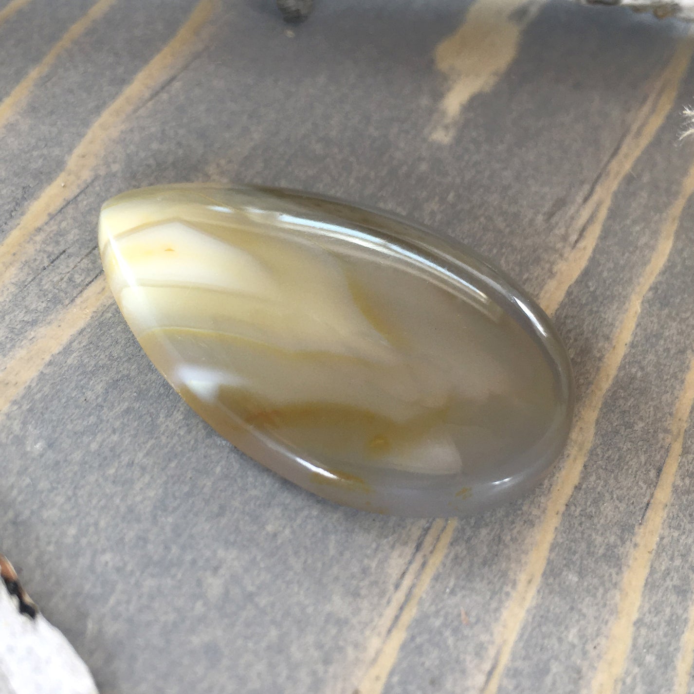 Yellow Skin Agate Cabochon - Stone Treasures by the Lake