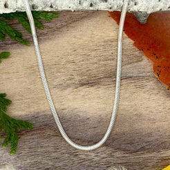 Solid Sterling Silver Snake Chains - Stone Treasures by the Lake