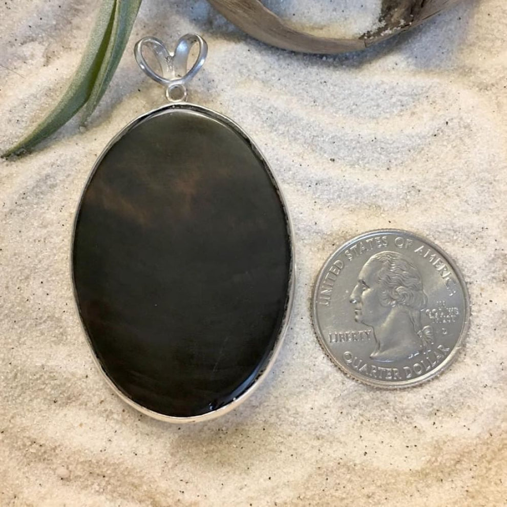 Glass Buttes Fire Pit Obsidian Pendant - Stone Treasures by the Lake